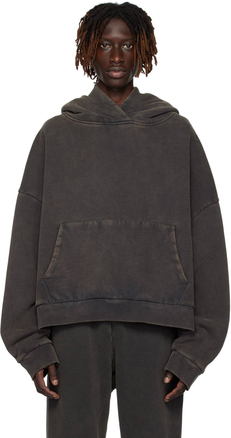 トップス entire studios Heavy Hood washed black Entire Studios - Heavy Hood Hoodie | HBX